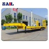 China SAIL Customizable 3 Axles 60 Ton Lowboy Semi Trailer Low Bed Steel Truck Trailer for sale