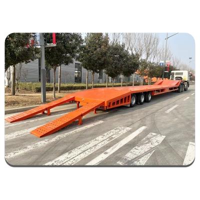 China SAIL 80 Ton Hydraulic Lowbed Trailer Customizable Factory Direct Lowboy Semi Trailer for sale
