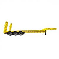 China SAIL 3 Axle Detachable Gooseneck Hydraulic Lowbed Semi Trailer 100 Ton Capacity for Heavy Equipment Transport for sale