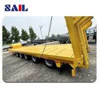 China SAIL 3 Axle Detachable Gooseneck Hydraulic Lowbed Semi Trailer 100 Ton Capacity for Heavy Equipment Transport for sale