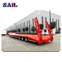 China SAIL 13.6m 3 Axle 40ft Container Flatbed Semi Trailer 10001-15000kg Payload OEM for sale