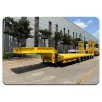 China SAIL Customizable 3-4 Axle Detachable Gooseneck Lowbed Semi-Trailer with Hydraulic System and Crane for sale