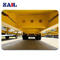 China SAIL Customizable 3-4 Axle Detachable Gooseneck Lowbed Semi-Trailer with Hydraulic System and Crane for sale
