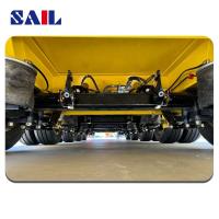 China SAIL Customizable 3-4 Axle Detachable Gooseneck Lowbed Semi-Trailer with Hydraulic System and Crane for sale