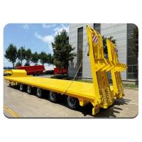 China SAIL 60 Ton 3 Axle Detachable Gooseneck Lowbed Semi Trailer High Strength Steel Customizable for sale