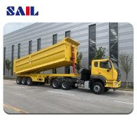 China SAIL 3 Axles Heavy Duty Tipping Dump Semi Trailer 40 Ton Capacity for Engineering Transport for sale