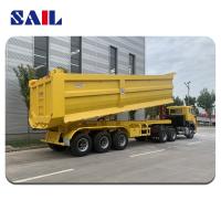 China SAIL 3 Axles Heavy Duty Tipping Dump Semi Trailer 40 Ton Capacity for Engineering Transport for sale