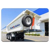 China SAIL 3 Axles Saudi Arabia Dump Cargo Truck Right-Steering Euro 5 4.6L Rear Tipper Trailer for Car Dumping for sale