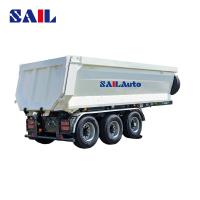 China SAIL 3 Axles Saudi Arabia Dump Cargo Truck Right-Steering Euro 5 4.6L Rear Tipper Trailer for Car Dumping for sale