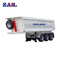 China SAIL 3 Axles Saudi Arabia Dump Cargo Truck Right-Steering Euro 5 4.6L Rear Tipper Trailer for Car Dumping for sale