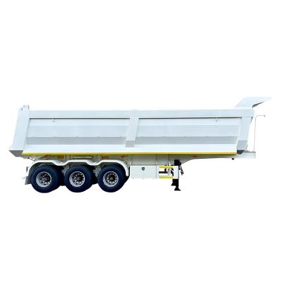 China SAIL Custom 8x4 3 Axles Howo Shanqi Diesel Tipper Dump Trailer 8.3m Steel Semi Trailer for sale