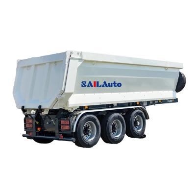 China SAIL 3 Axle Dump Trailer 40 Ton Capacity Right Steering Rear Camera for Saudi Arabia Cargo Trucks for sale