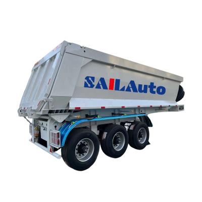 China SAIL 3 Axles 50 Ton Tipping Dump Truck Semi Trailer Rear Dump Semi Trailer for Sale for sale