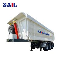 China SAIL 3 Axles 50 Ton Tipping Dump Truck Semi Trailer Rear Dump Semi Trailer for Sale for sale