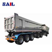 China SAIL Custom 8x4 4 Axles Steel Dump Truck Semi-Trailer Tipper 260HP for sale