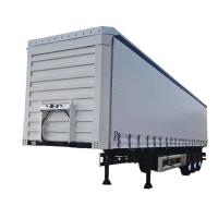 China Sail 3 Axle 60 Ton 40ft Steel Sliding Side Curtain Semi Trailer for Truck Transport for sale