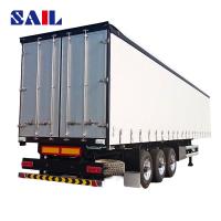 China Sail 3 Axle 60 Ton 40ft Steel Sliding Side Curtain Semi Trailer for Truck Transport for sale