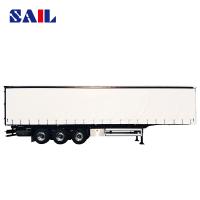 China Sail 3 Axle 60 Ton 40ft Steel Sliding Side Curtain Semi Trailer for Truck Transport for sale