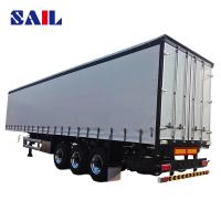 China SAIL 3 Axle 60 Ton 40ft Steel Side Curtain Semi Trailer 13750x2500x4000 mm for sale