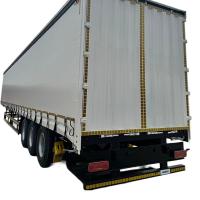 China SAIL 3 Axle 40 Ton 40ft Steel Van Box Side Curtain Semi Trailer for Logistics Cargo Transport OEM for sale