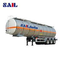 China SAIL 3-Axle 40 Ton Aluminum Alloy Liquid Tank Truck Semi Trailer OEM Custom for sale