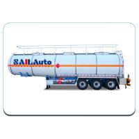 China SAIL Custom Aluminum Alloy Liquid Nitrogen Oil Water Storage Tanker Trailer 500L-5000L 3-40 Ton for sale