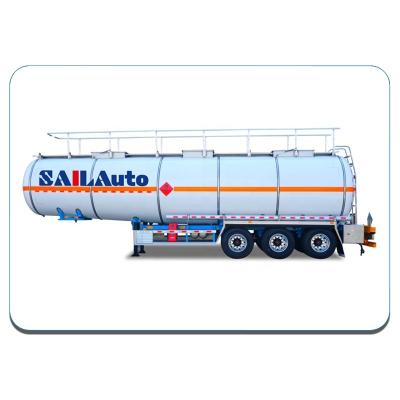 China SAIL Custom Aluminum Alloy Liquid Nitrogen Oil Water Storage Tanker Trailer 500L-5000L 3-40 Ton for sale