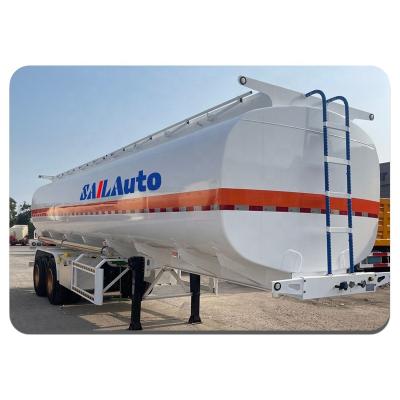 China Customizable 3-Axle 42000 Liters Aluminum Alloy Tanker Trailer for Fuel Oil Ship Manhole Cover for sale
