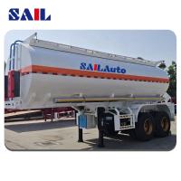 China SAIL Customizable 50000 Liter Steel Oil Fuel Tanker Truck Trailer with 2 Fuwa Axles for sale