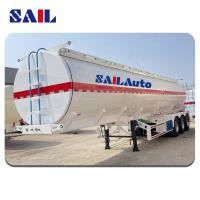 China SAIL Customizable 50000 Liter Steel Oil Fuel Tanker Truck Trailer with 2 Fuwa Axles for sale