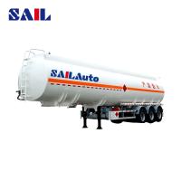 China 3 Axles 60CBM Aluminum Alloy Fuel Tank Semi Trailer for Oil Petrol Diesel Transport for sale