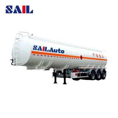 China 3 Axles 60CBM Aluminum Alloy Fuel Tank Semi Trailer for Oil Petrol Diesel Transport for sale