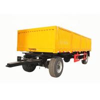 China SAIL Customizable 20ft 30ton Full Connection Drawbar Towing Side Tipper Container Dumper Full Trailer Dolly for sale