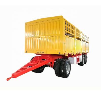 China SAIL 2 3 4 Axle Drawbar Towing Dolly Full Trailer 40-100 Tons Capacity Side Wall Stake for sale