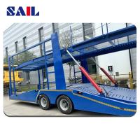 China 3 Axle Double Deck Car Carrier Semi Trailer 5 10 Car Transporter Hauler Steel Material for sale