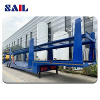 China 3 Axle Double Deck Car Carrier Semi Trailer 5 10 Car Transporter Hauler Steel Material for sale