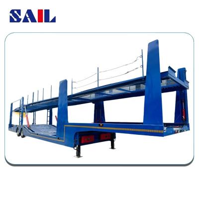 China SAIL Steel Double Deck 2 Axle Car Carrier Semi Trailer 13.75m 20-200Tons Payload for sale