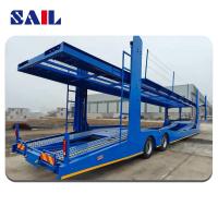 China SAIL Steel Double Deck 2 Axle Car Carrier Semi Trailer 13.75m 20-200Tons Payload for sale