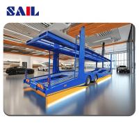China SAIL Steel Double Deck 2 Axle Car Carrier Semi Trailer 13.75m 20-200Tons Payload for sale