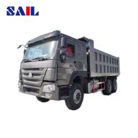 China SAIL 6x4 HOWO 371 Dump Truck 3 Axles Tipper Dumper 8.3m Steel Semi-Trailer 20001-25000kg Payload for sale