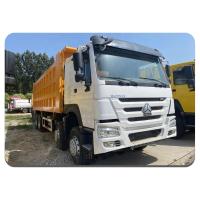 China Used Sinotruk Howo 371 8x4 Tipper Dump Truck Manual Diesel Left Steering Fabric Seats for sale