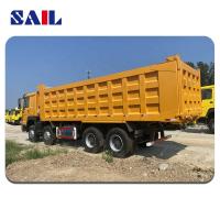 China Used Sinotruk Howo 371 8x4 Tipper Dump Truck Manual Diesel Left Steering Fabric Seats for sale