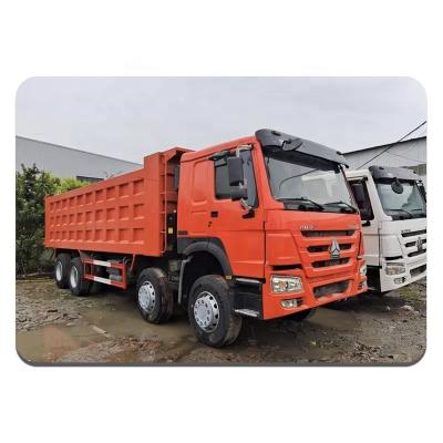 China SAIL Howo 371 8x4 Manual Gear Dump Truck Used Sinotruk Tipper Diesel Fuel Left Steering for sale