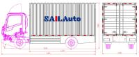 China SAIL OEM Custom Electric Cargo Van Single Row 4x2 Drive Light Truck 200km Range for sale