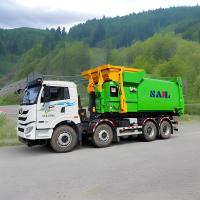 China SAIL 8800kg Automated Street Sweeper Sanitation Truck Refuse Waste Collection Transfer Vehicle for sale