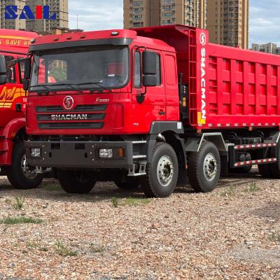 China Used SHACMAN F3000 8x4 Left Steering Dump Truck Weichai 400HP Euro2 Heavy Duty Rear ABS ESC Camera for sale