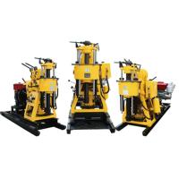 China 130m / 200m Depth Hydraulic Borehole Drilling Equipment With Mud Pump for sale