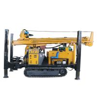 China Hydraulic Crawler Water Well Drilling Machine 70KW Diesel Engine 260m Bore Depth for sale