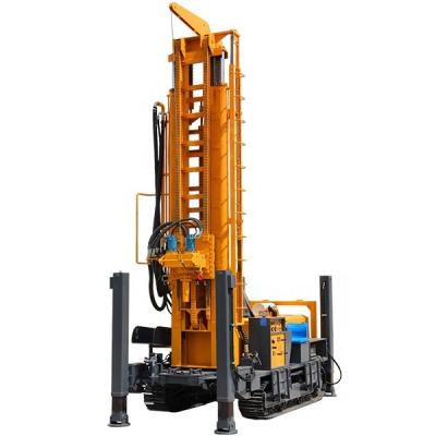 China 680m crawler drilling Hydraulic water well drilling rig multi functional drilling equipment with 154KW Cu-mmins engine for sale