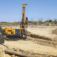 China 150m Depth Crawler Walking Water Well Drilling Rig Machine With 42KW Diesel Enigine for sale
